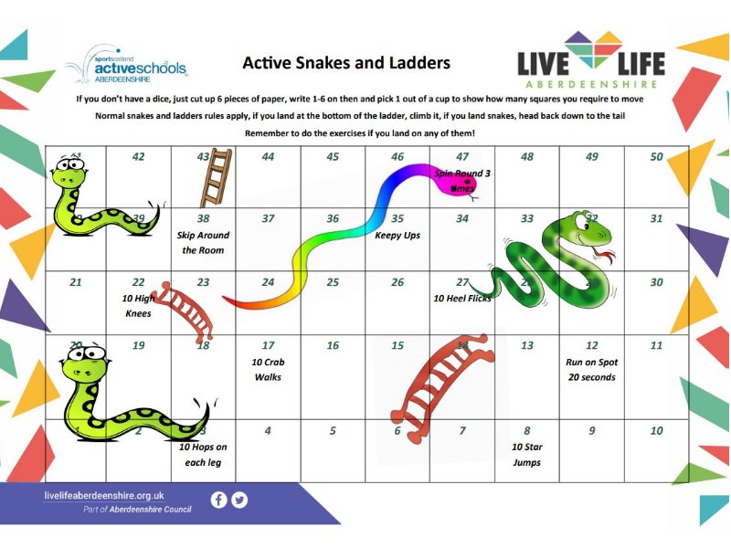 Stay Active Resource Cards - Live, Life Aberdeenshire